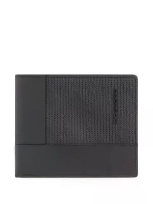 PIQUADRO Logo-plaque Bifold Wallet - Black