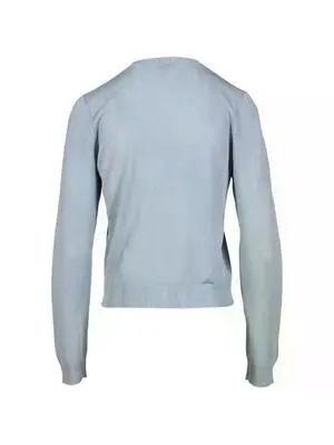 GANNI Cardigan In Argyle - Blue