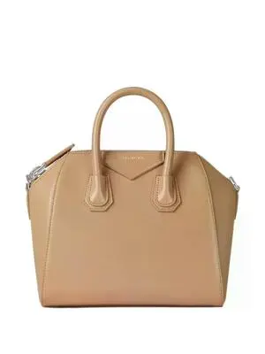 Givenchy Mini Antigona Bag In Box Leather - Neutrals
