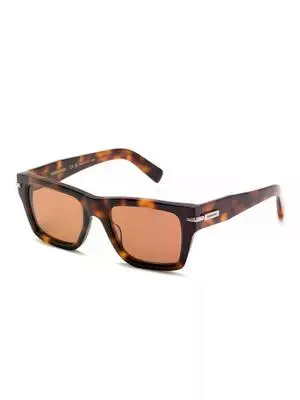FERRAGAMO Tortoiseshell-pattern Rectangle-frame Sunglasses