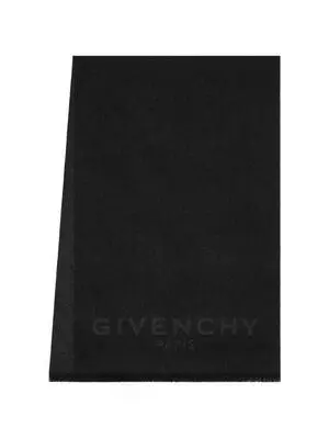 Givenchy Scarf In Wool And Cashmere - Black