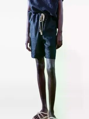 THESALTING Drawstring-waist Linen Shorts