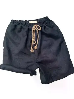 THESALTING Drawstring-waist Linen Shorts