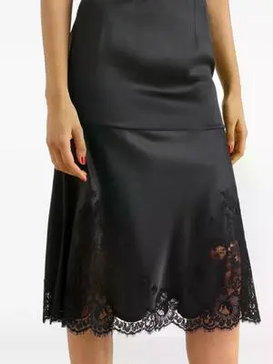 Dolce & Gabbana Satin Midi Skirt