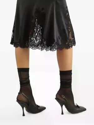 Dolce & Gabbana Satin Midi Skirt