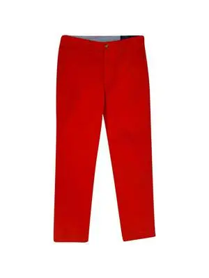 Ralph Lauren Logo-embroidered Chino Trousers - Red