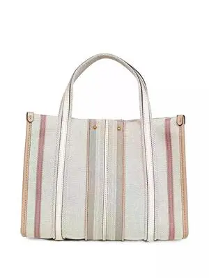 Chloé Woody Logo-embroidered Tote Bag - Neutrals