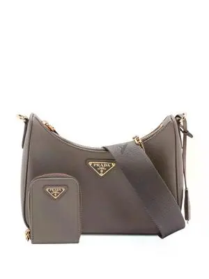 Prada 2013-2026 Saffiano Satchel - Neutrals