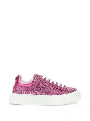 Casadei Glitter-embellished Low-top Sneakers