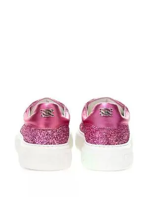 Casadei Glitter-embellished Low-top Sneakers
