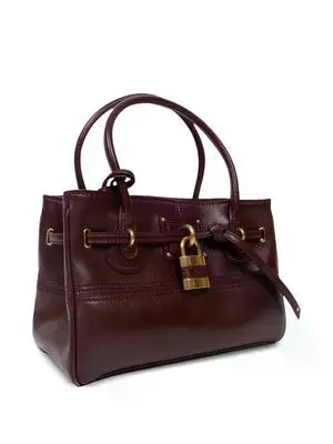 Chloé Small Paddington Leather Tote Bag - Red