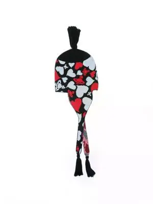 VIVIENNE WESTWOOD Hearts And Orb-motif Beanie Hat