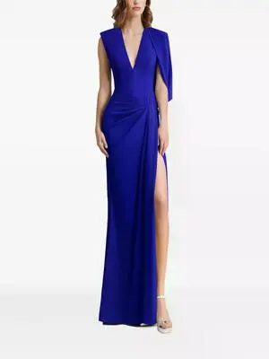 GEMY MAALOUF Draped V-neck Dress