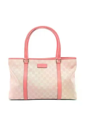 Gucci 2000s Gg Canvas Tote Bag - Pink