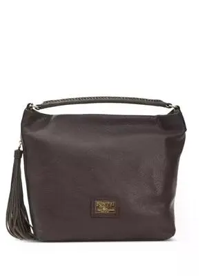 POMPEI DONATELLA Braided-handle Tassel Shoulder Bag