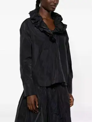 SUSANNE BOMMER Ruffle-collar Long-sleeve Blouse