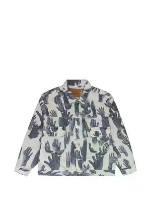 DENIM TEARS X Levi's Hands-print Denim Jacket - White
