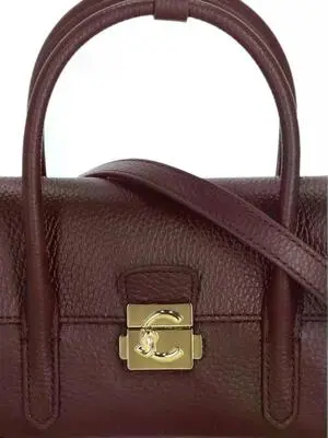 COCCINELLE Mini C-me Grained-leather Tote Bag