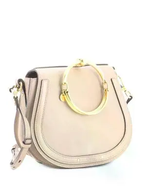 Chloé Nile Leather Medium Crossbody Bag - Neutrals