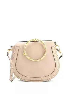 Chloé Nile Leather Medium Crossbody Bag - Neutrals