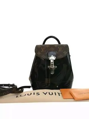 LOUIS VUITTON 2018-2026 Monogram Vernis Hot Springs Backpack - Black