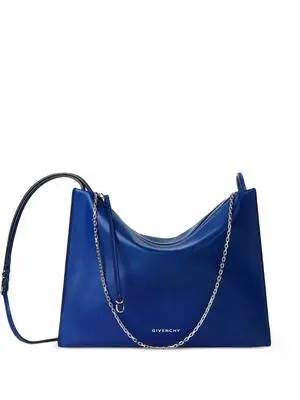 Givenchy Voyou Pouch In Shiny Leather - Blue