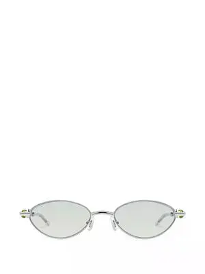 GENTLE MONSTER Aden 02 Oval-frame Sunglasses - Silver