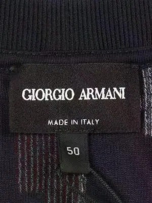 Giorgio Armani Geometric-pattern Velour T-shirt