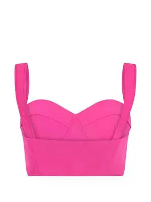 Moschino Sweetheart-neck Cropped Top