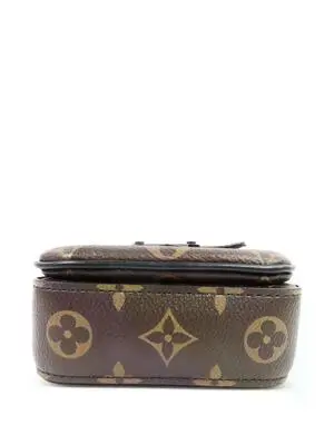 LOUIS VUITTON Monogram Macassar S-lock Shoulder Bag