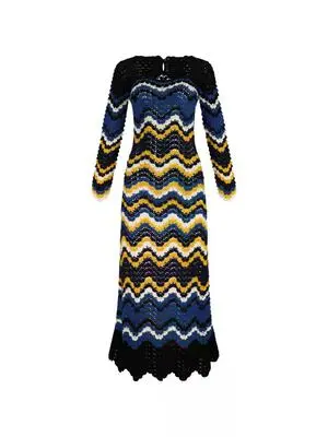 Escvdo Sumac Crochet Maxi Dress