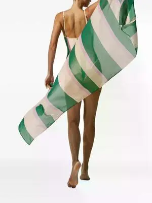BAOBAB Malaki Striped Sheer Pareo - Green