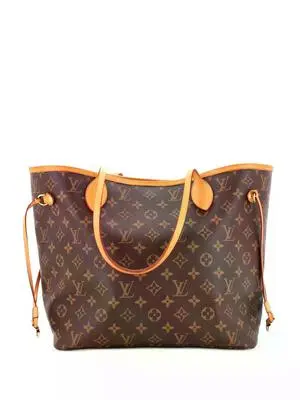 LOUIS VUITTON Neverfull Nm Monogram Canvas Mm Tote Bag - Brown
