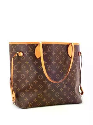 LOUIS VUITTON Neverfull Nm Monogram Canvas Mm Tote Bag - Brown
