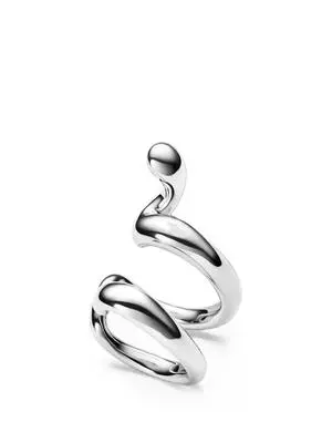 MARIA BLACK Whirl Twisted Ear Cuff - Silver