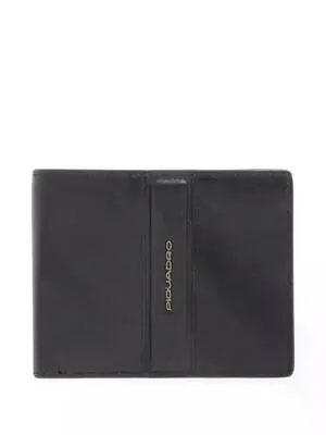 PIQUADRO Logo-plaque Bifold Wallet - Black