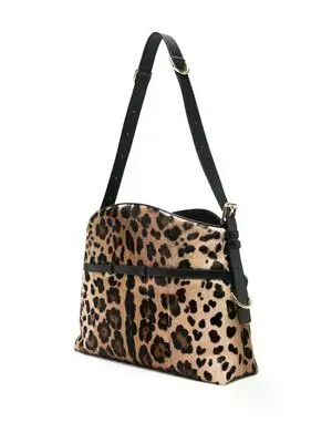 Givenchy Medium Voyou Bag In Pony Effect Leather With Leopard Pattern