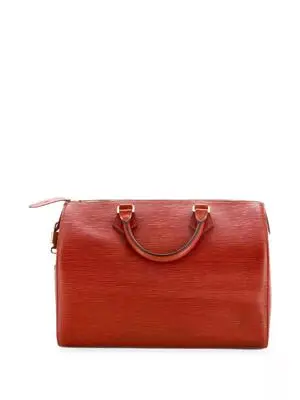 LOUIS VUITTON Speedy Handbag Epi Leather 30 Satchel - Brown