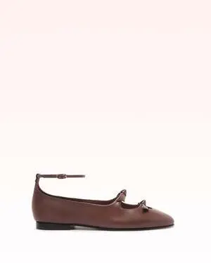 ALEXANDRE BIRMAN Slim Clarita Peep Ballerina - Deep Blush