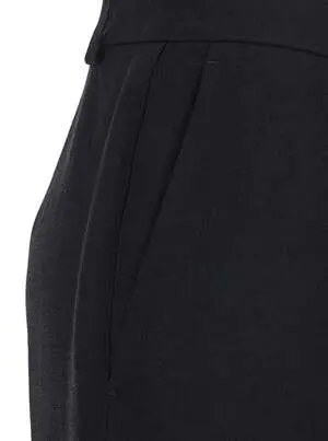 Balenciaga Black Pants With Belt Loops And Flared Leg In Viscose - Multicolor