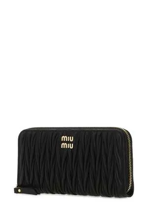 Miu Miu Nappa Leather Wallet - Black