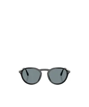 Persol Geometric Frame Sunglasses - Black