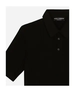 Dolce & Gabbana Dolce Gabbana Logo Jacquard Short-sleeved Polo Shirt