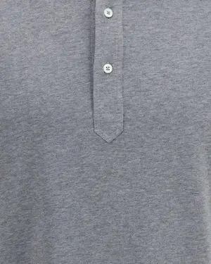 Brunello Cucinelli Cotton Jersey Polo With Shirt-style Collar
