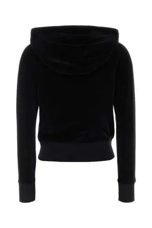 Burberry Black Stretch Velvet Sweatshirt
