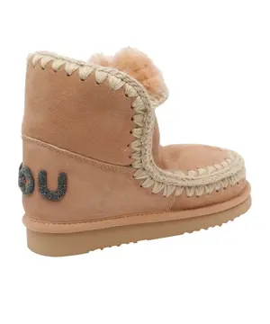 Mou Eskimo Glitter Logo Ankle Boots