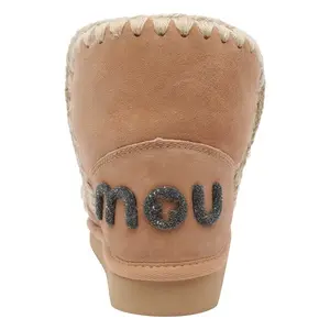 Mou Eskimo Glitter Logo Ankle Boots