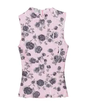 GANNI Floral Printed Top