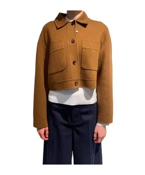 Max Mara Long-sleeve Casual Jacket - Cuoio