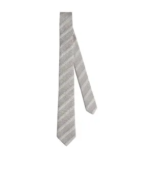 Dior Oblique Trio Tie - Gray